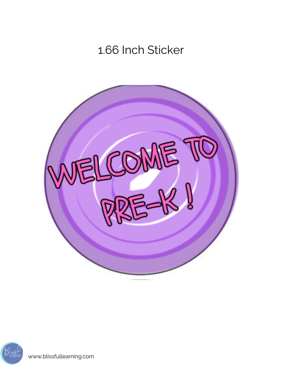 Welcome to Pre-k Sticker, First Day of School Sticker, Back to School ...