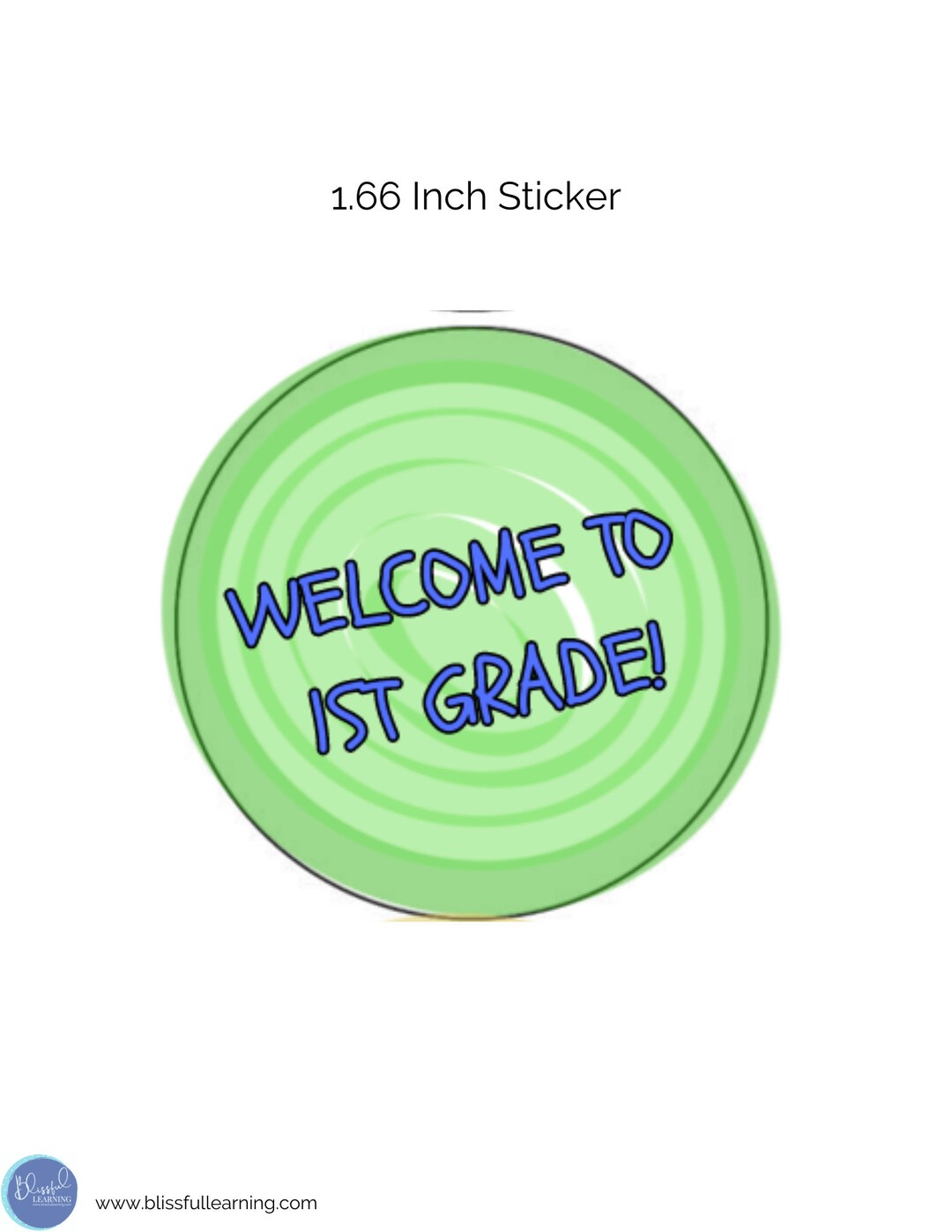 First Day of School Sticker for 1st Grade Back to School - Etsy