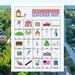 Neighborhood Scavenger Hunt for Kids, Family Outdoor Walking Game ...