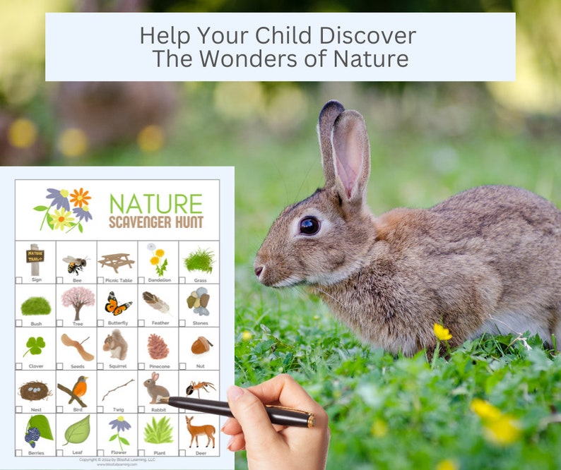 Nature Scavenger Hunt Game for Kids: Outdoor Activity (digital Download ...