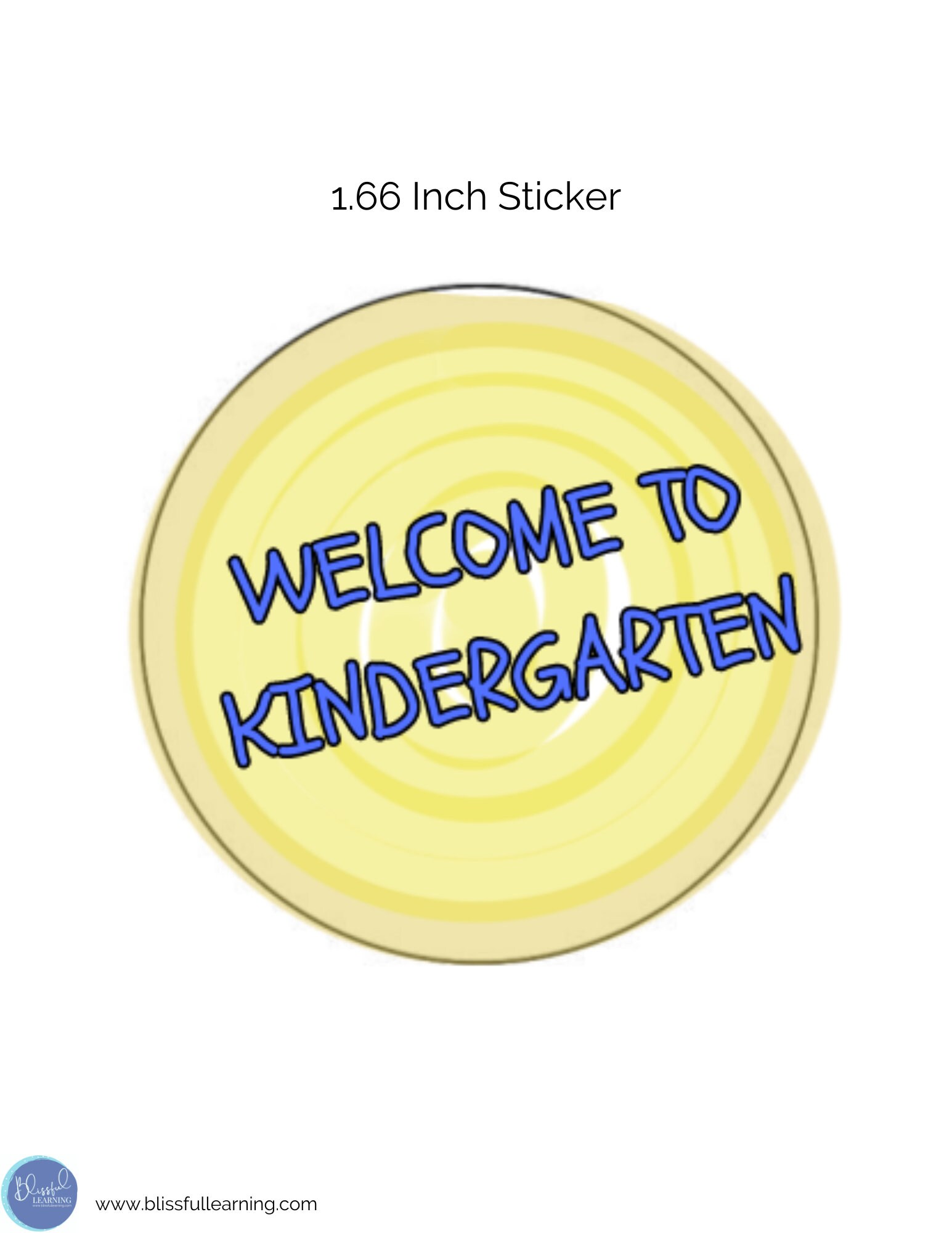 Welcome to Kindergarten Printable Stickers, 1st Day of School Sticker ...