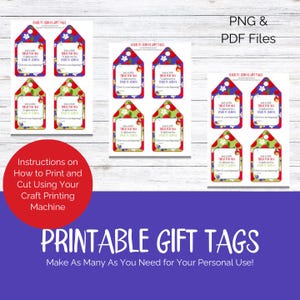 Back to School Printable Gift Tags for Teacher & Student Gifts set of 2 ...