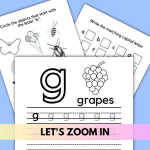 Printable Alphabet Coloring Pages for Kids, Learn Letters, Learn ABC ...