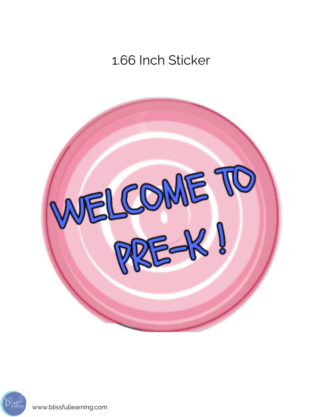 Welcome to Pre-k Sticker First Day of School Sticker Back to - Etsy
