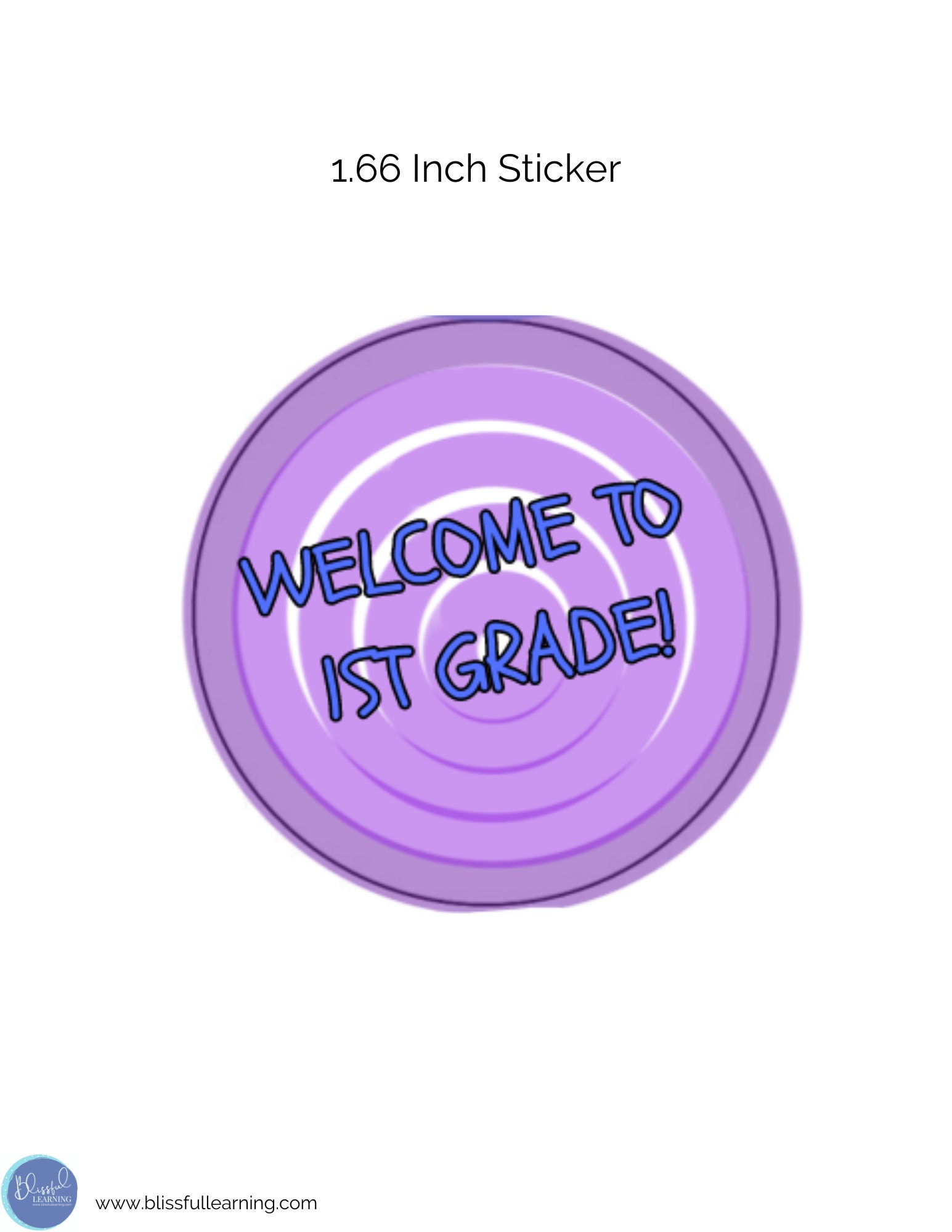 First Day of School Sticker for 1st Grade Back to School - Etsy