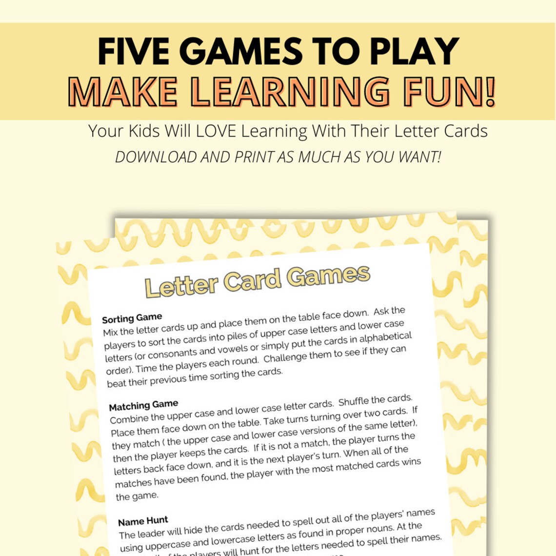 Printable Alphabet Flash Cards, ABC Matching Game, Alphabet Card Games ...