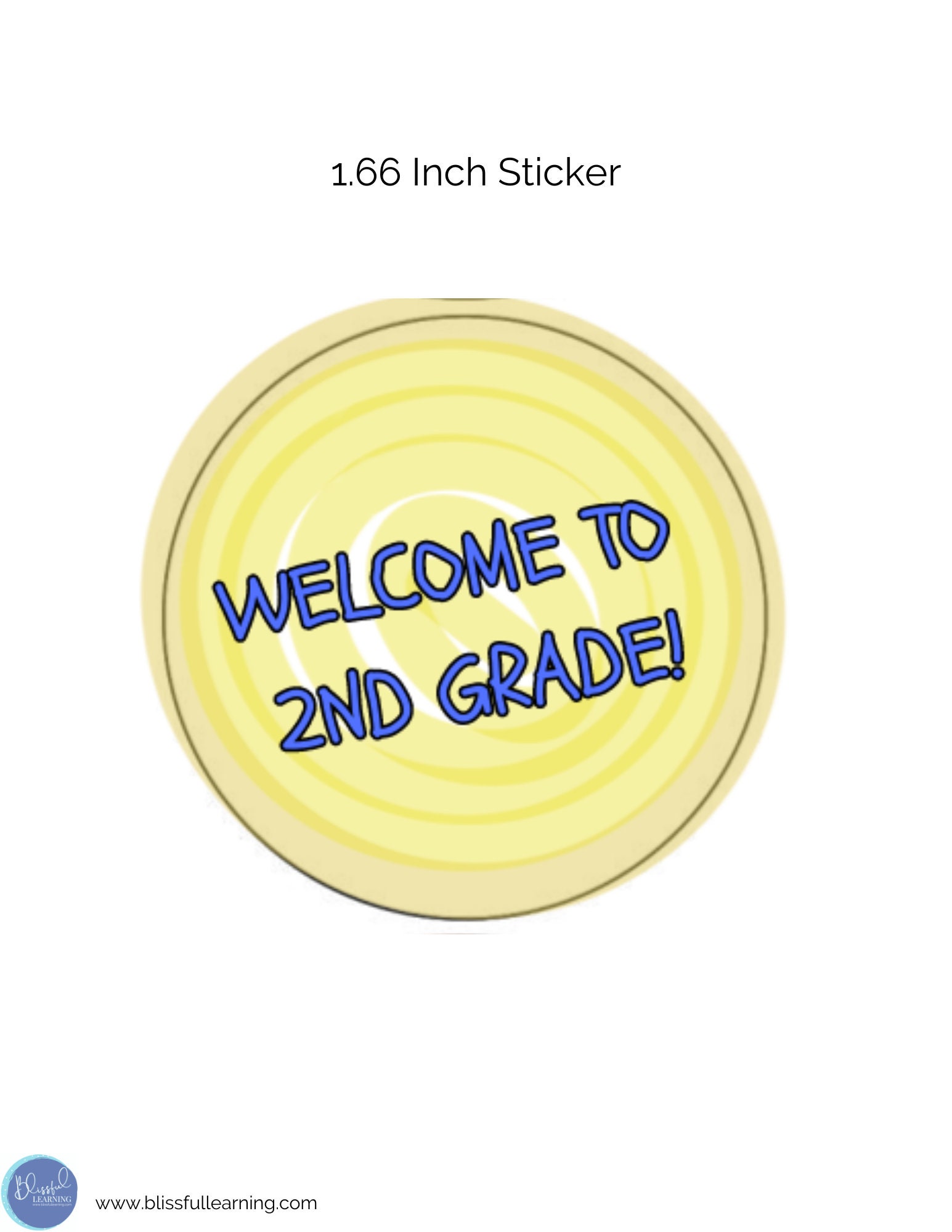Welcome to 2nd Grade Stickers, First Day of School Stickers, Back to ...