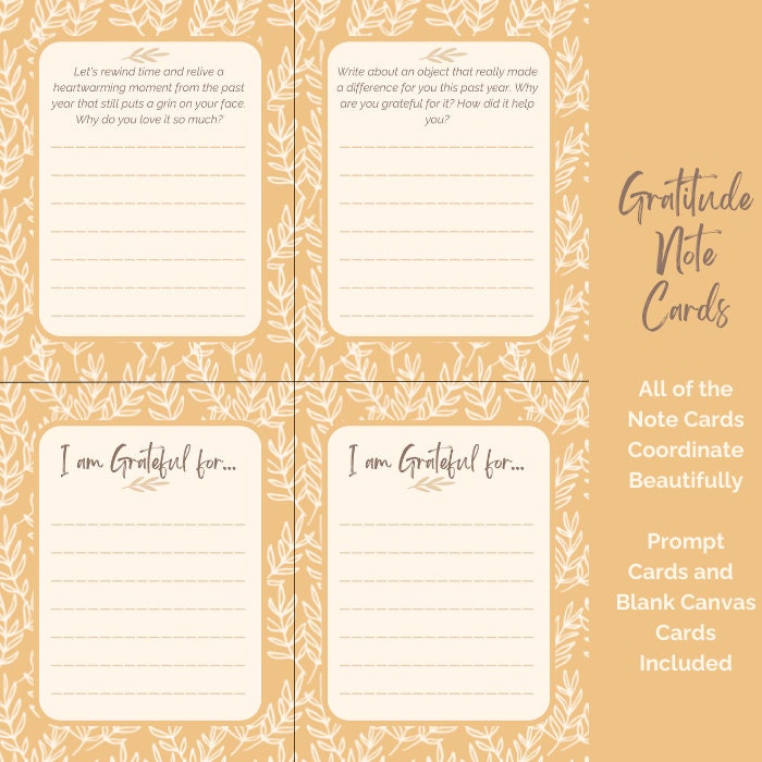 Thanksgiving Gratitude Collection With Dice Game and Gratitude Card ...