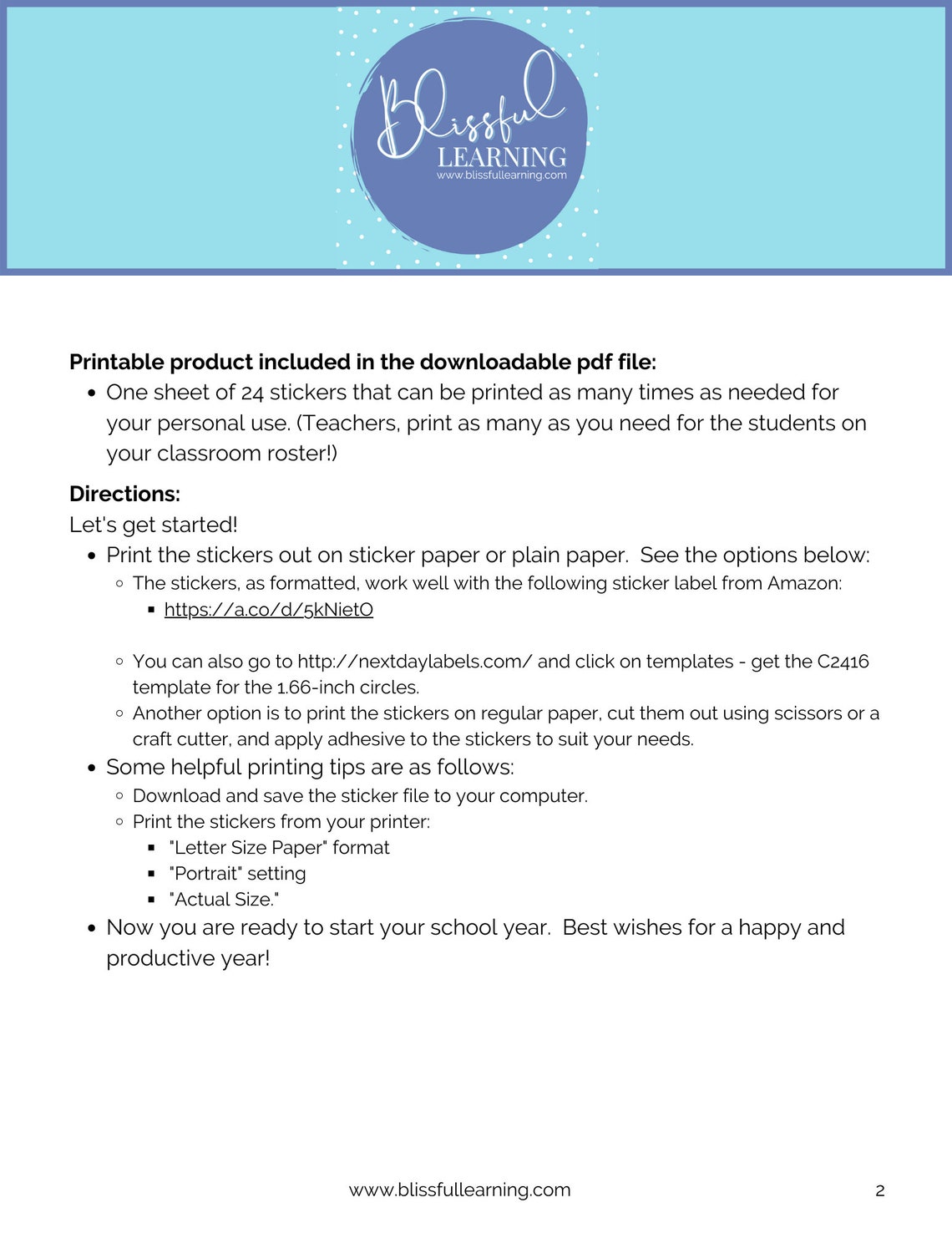 School Motivational Reward Stickers for Character Development, School ...