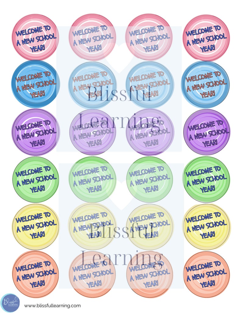 Back to School Stickers, Teacher Printable Stickers, Welcome to School ...