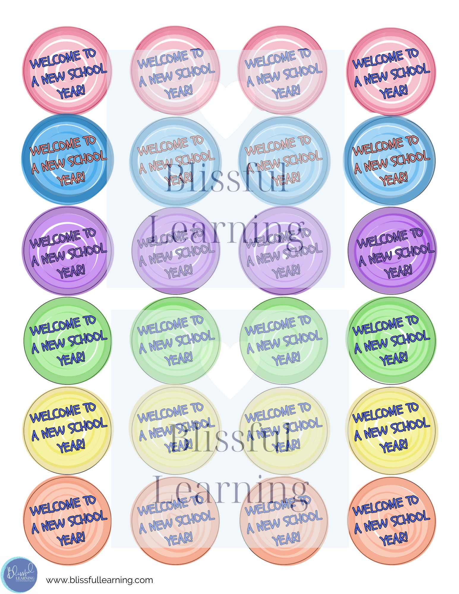 Back to School Stickers, Teacher Printable Stickers, Welcome to School ...