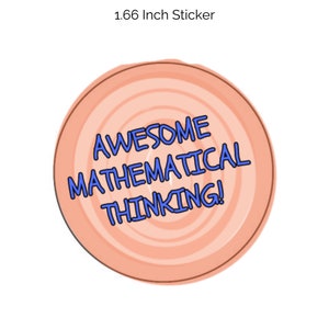 Math Motivational Reward Stickers, Math Achievement Stickers, Teacher ...