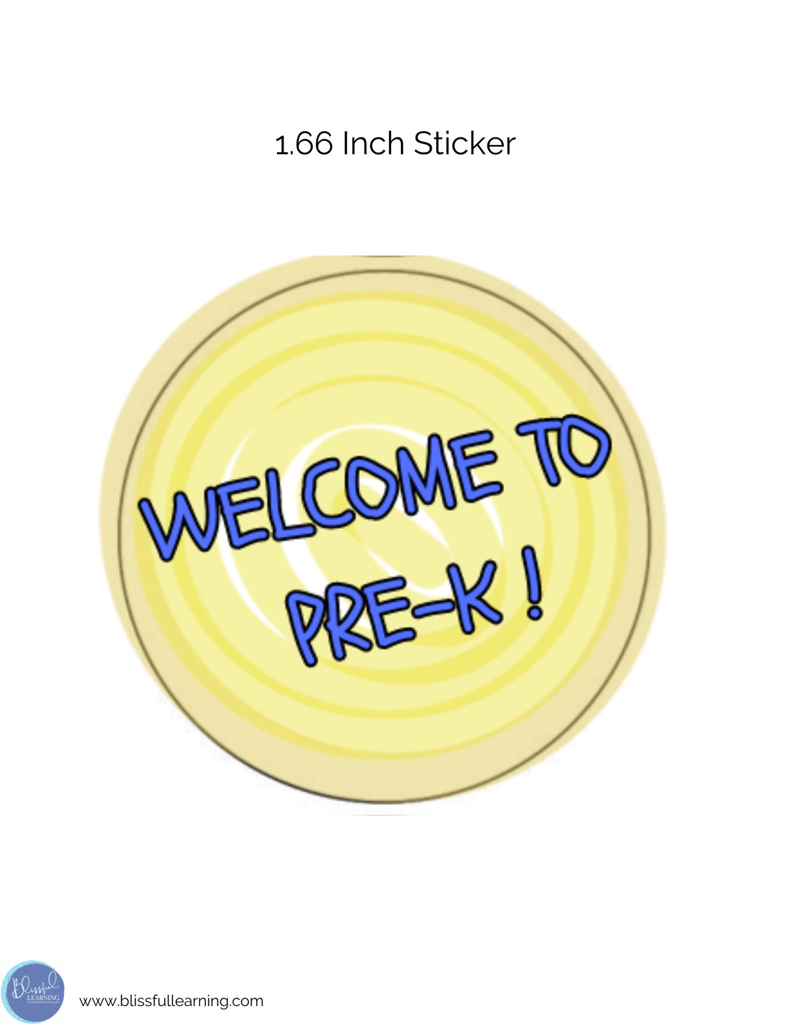 Welcome to Pre-k Sticker, First Day of School Sticker, Back to School ...