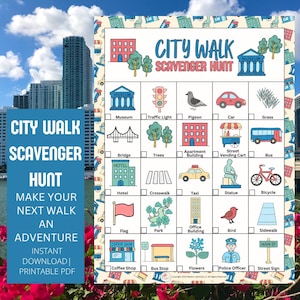 City Walk Scavenger Hunt for Kids: Outdoor Family Game (PDF Download ...