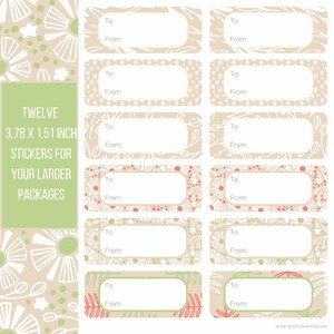 Christmas Printable Gift Tags and Stickers for Presents, Holiday Gift ...