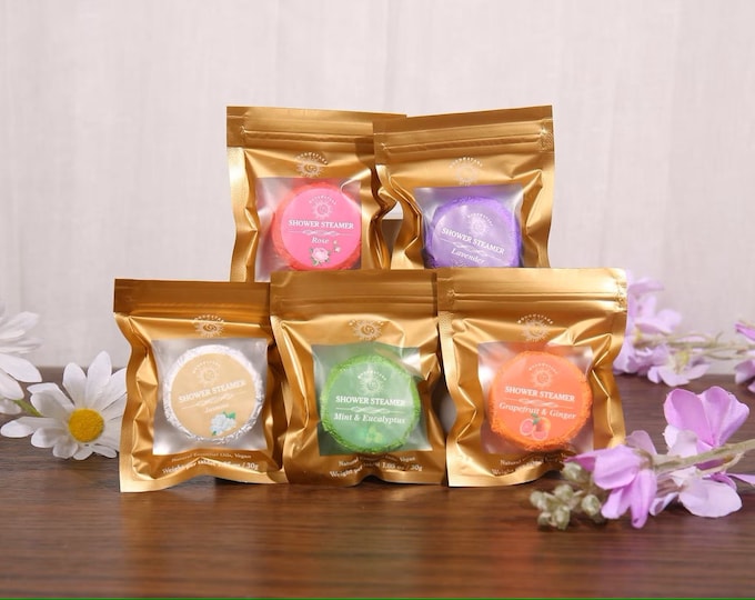Salt Crystal Shower Steamers - Your Choice of Rose Quartz or Lavender ...