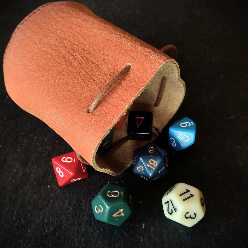 Small Handmade D&D Dice Bag / Jewellery Leather Pouch - Etsy