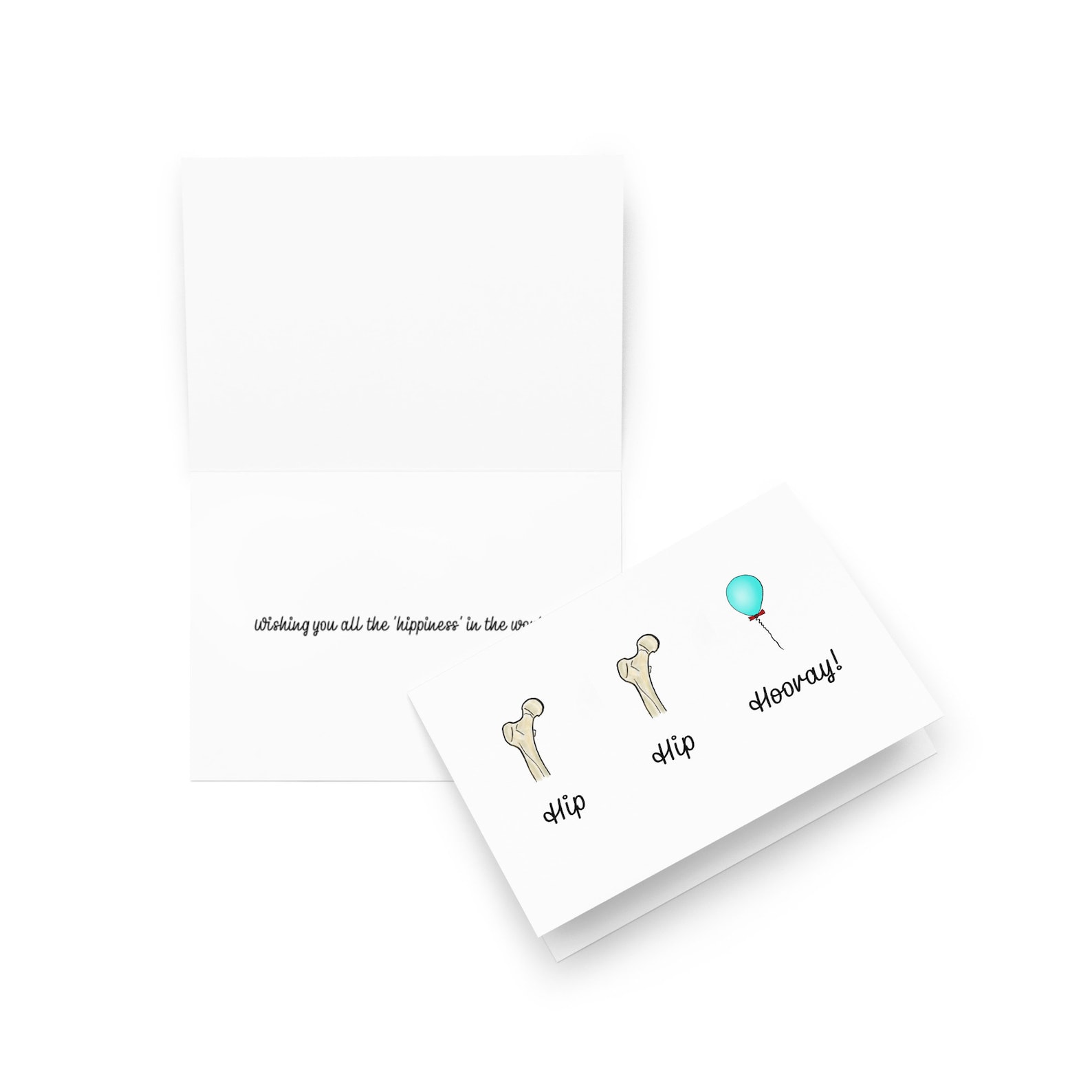 Hip Hip Hooray - Fun Anatomical-themed Greeting Card - Etsy