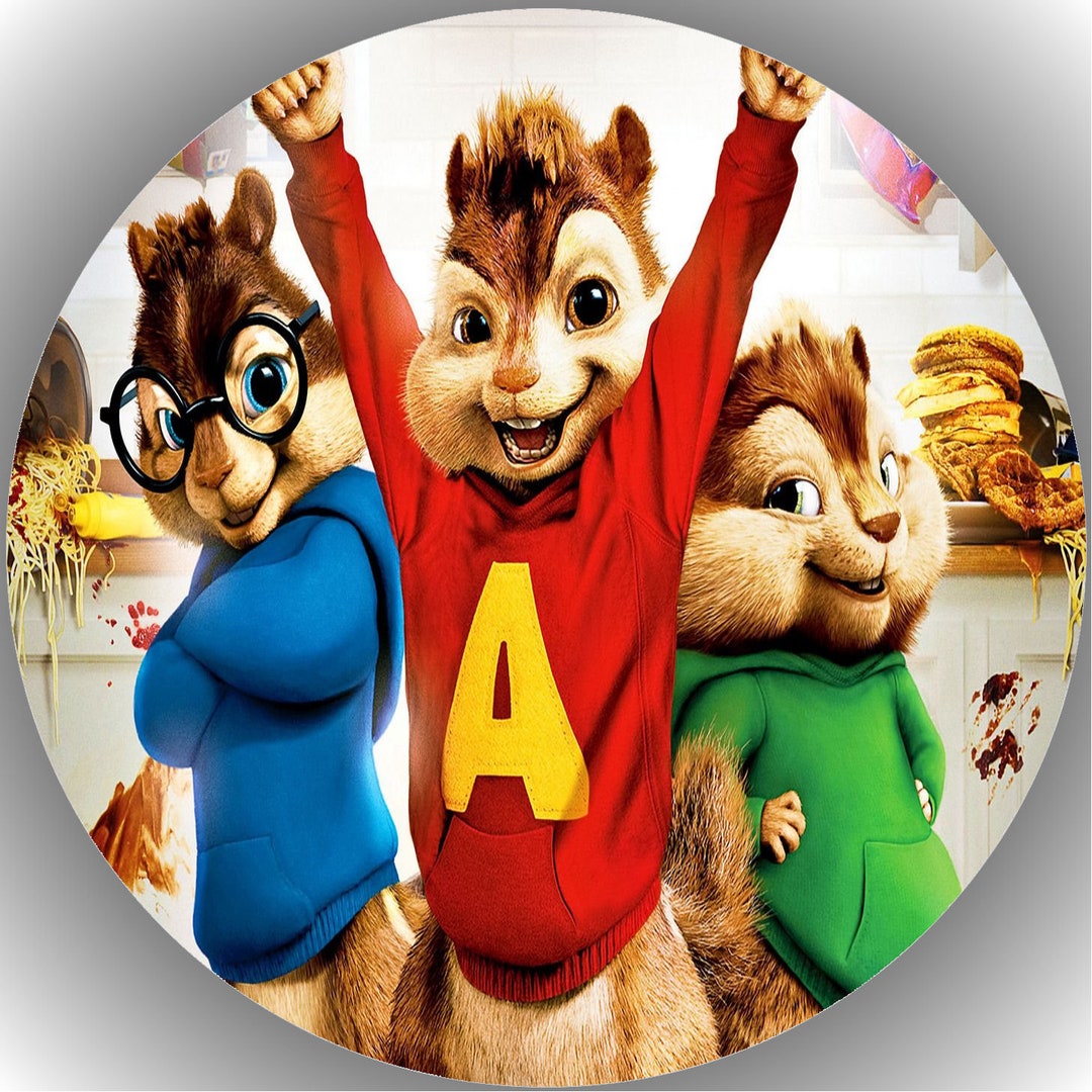 Fondant Cake Topper Cake Image Alvin and the Chipmunks No. 7 - Etsy