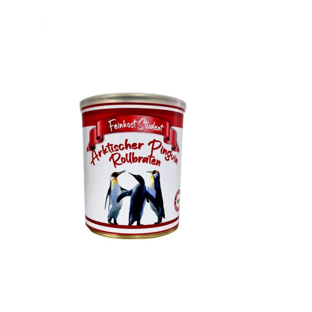 Canned Arctic Penguin Roll Roast, Joke Item, Funny Gift Idea, Party ...
