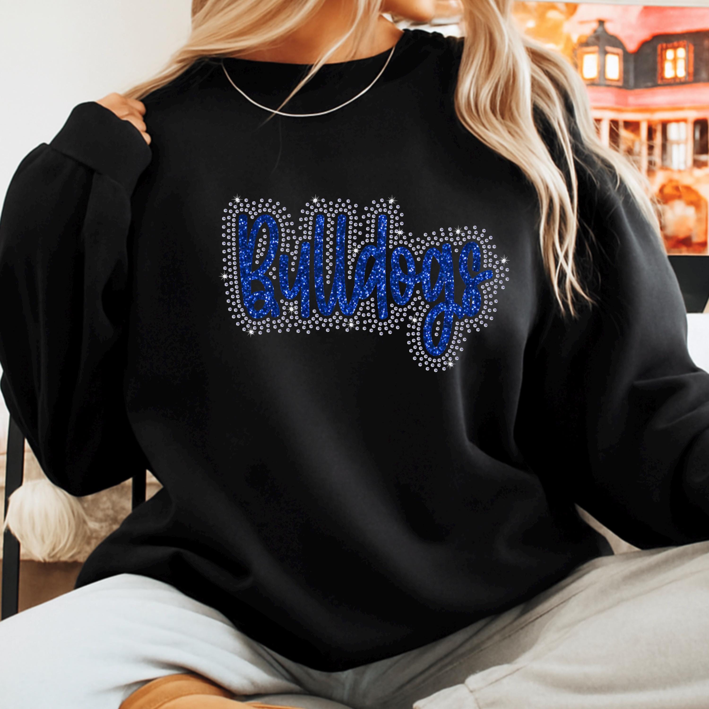 Bulldogs Rhinestone Template SVG SSV3 PNG | Ss10 Bling Script Design ...