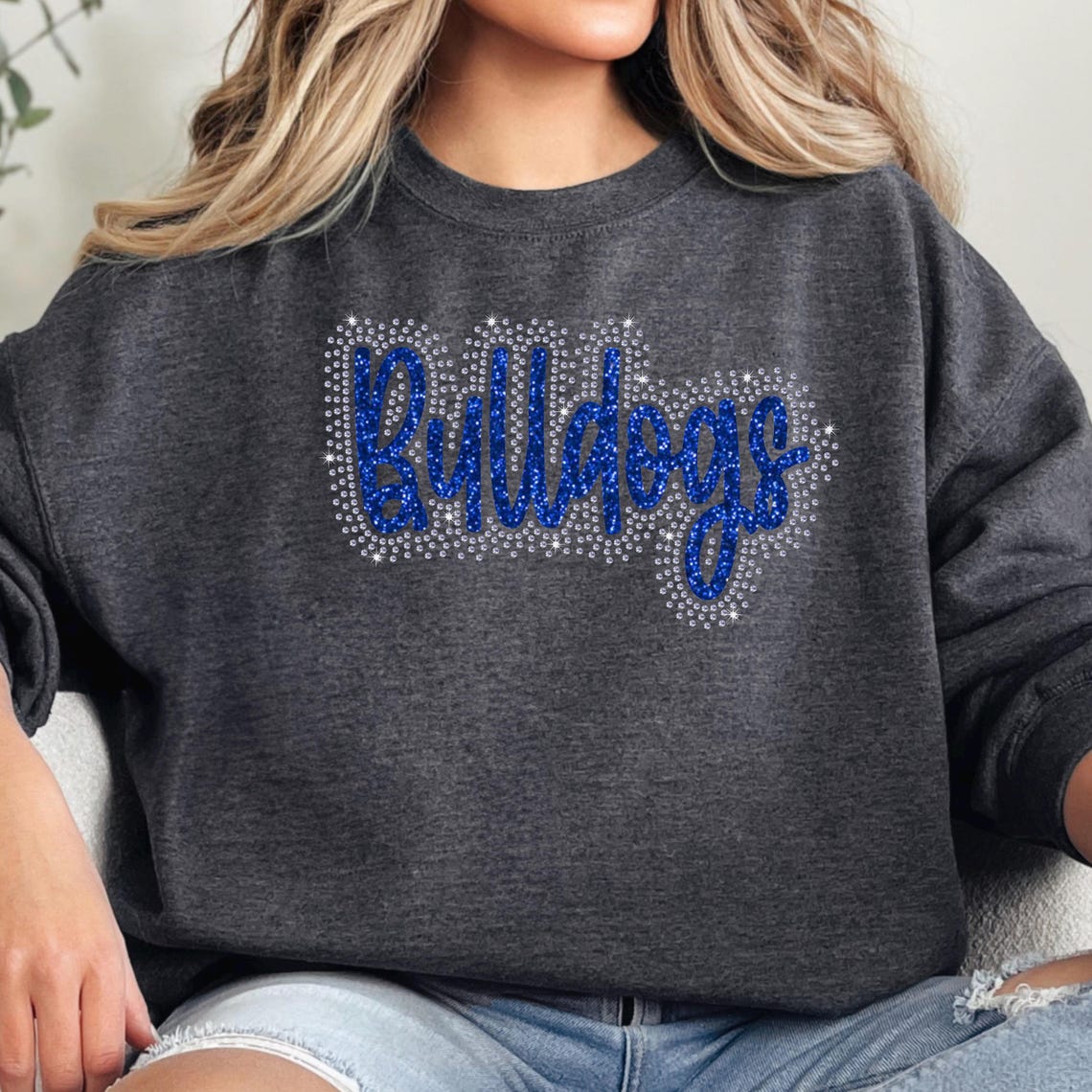 Bulldogs Rhinestone Template SVG SSV3 PNG | Ss10 Bling Script Design ...