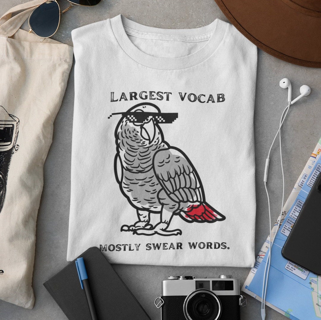 African Grey Parrot Tee. XS to 5XL Sizes - Etsy