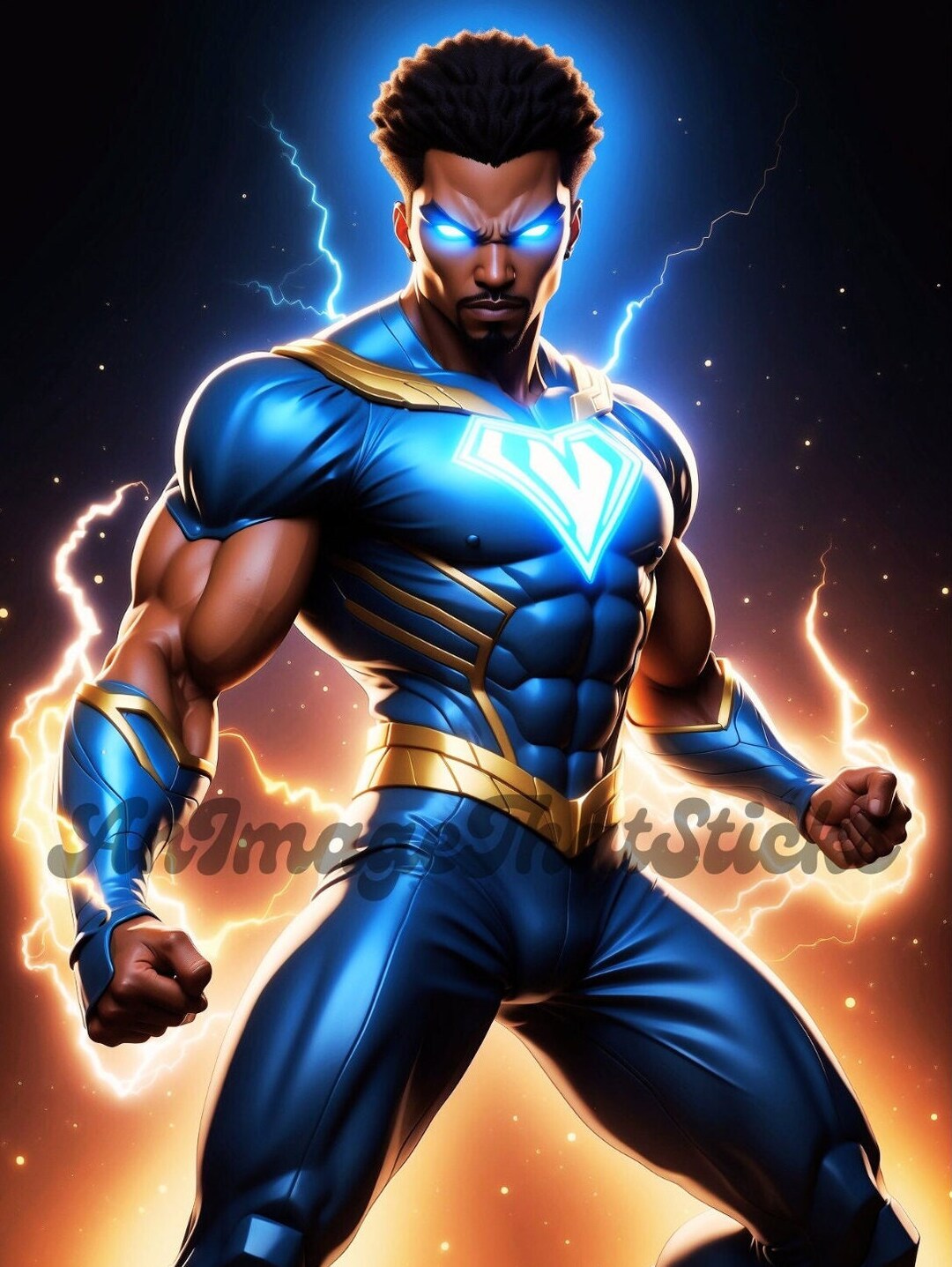 Black Male Superhero PNG, Black Man PNG, African Amercan Man Clipart ...