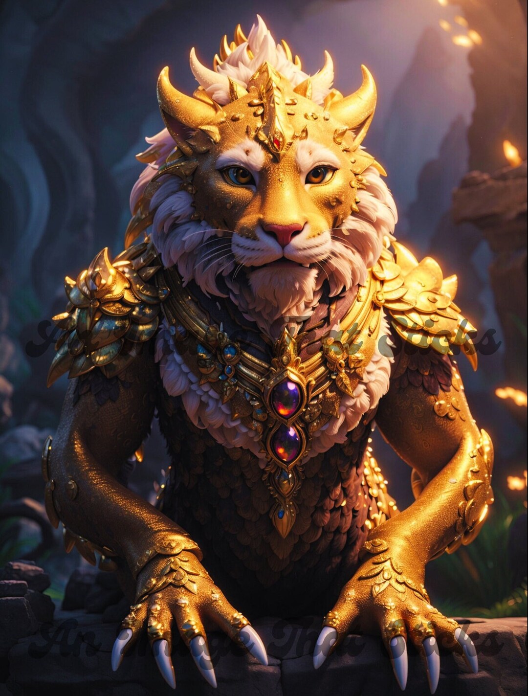 Lion Character PNG, Lion Clipart, Digital Download - Etsy