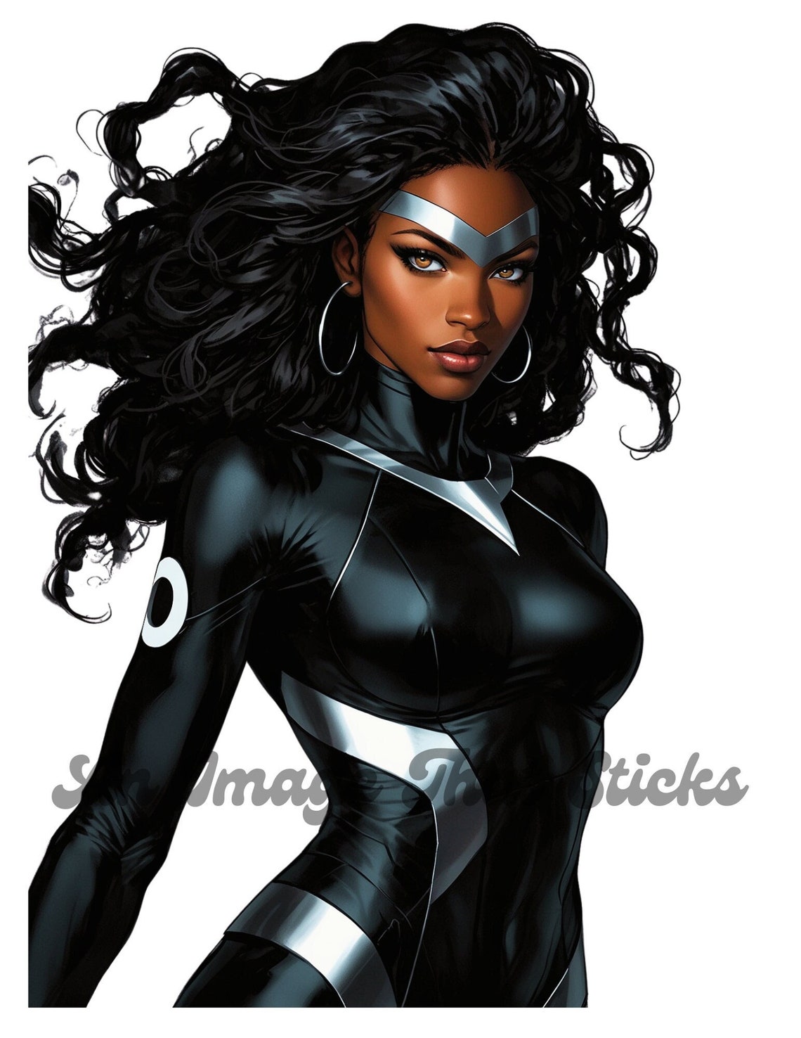 Female Super Hero PNG, Transparent Background, Black Woman Superhero ...