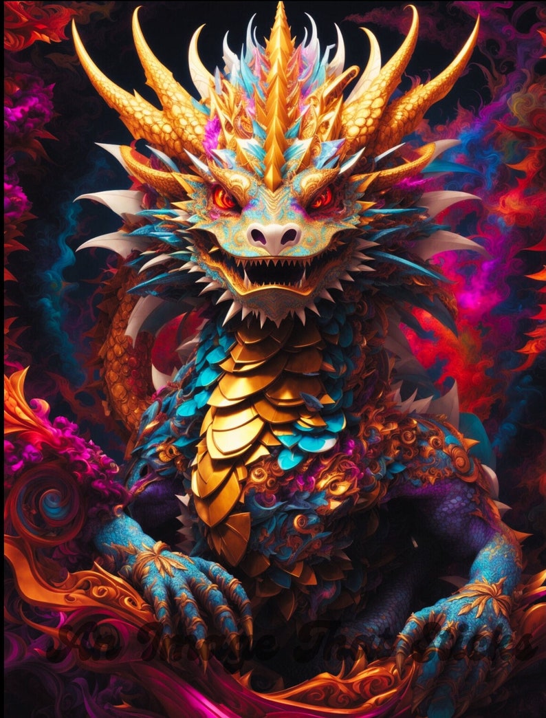 Grand Dragon PNG, Dragon Clipart, Digital Download - Etsy