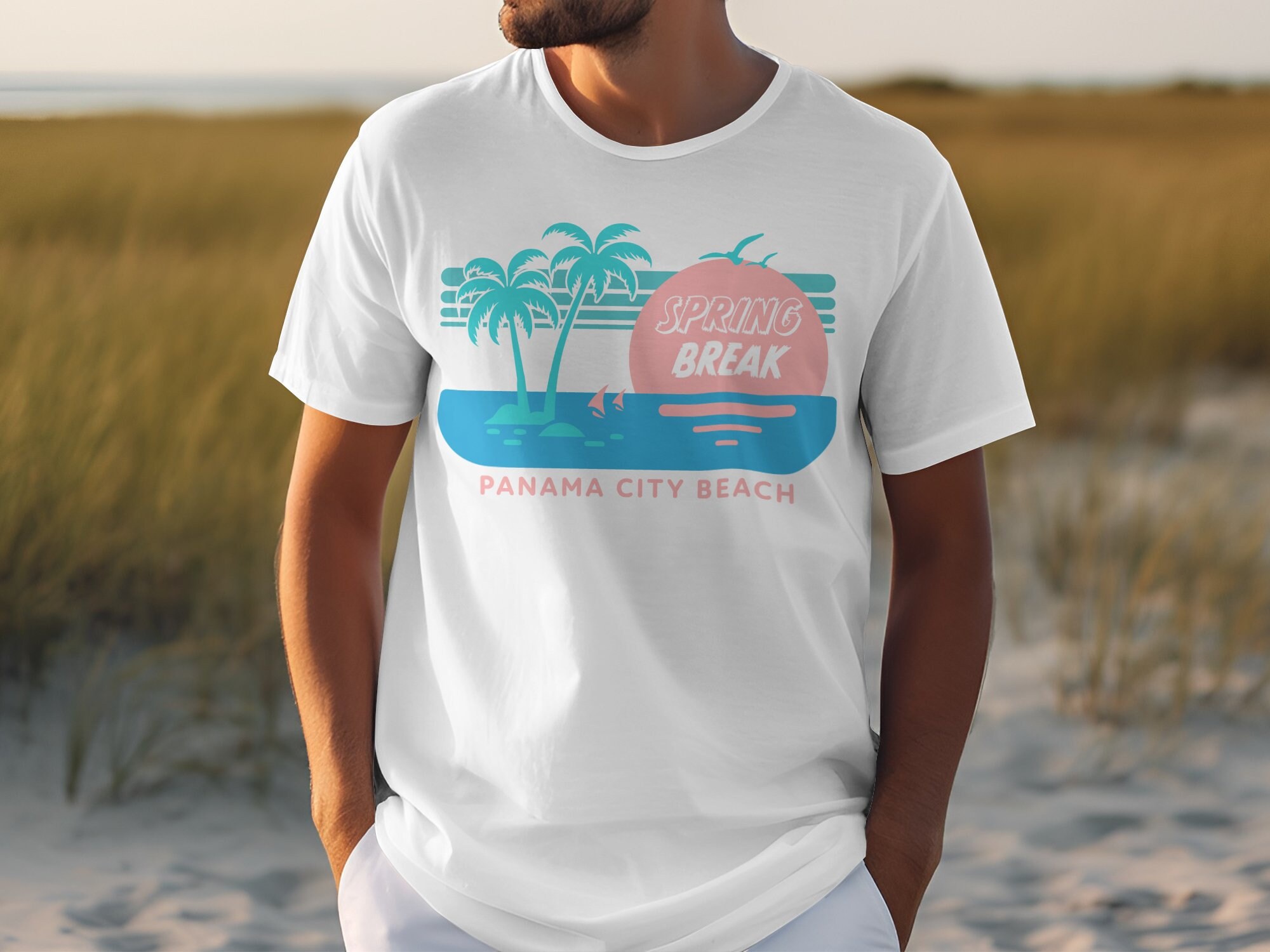 Tropical Spring Break Panama City Beach T-shirt, Unisex Vacation Tee ...