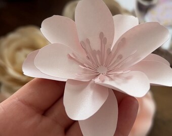 Paperflower Template, Small Flowers for DIY Projects,svg Cut File ...