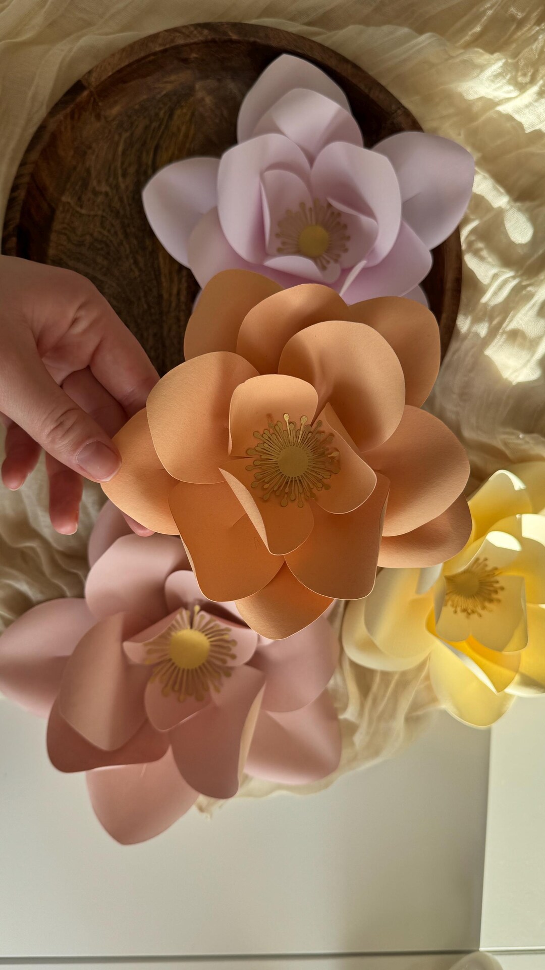 Paperflower Template, Small Flowers for DIY Projects,svg Cut File ...