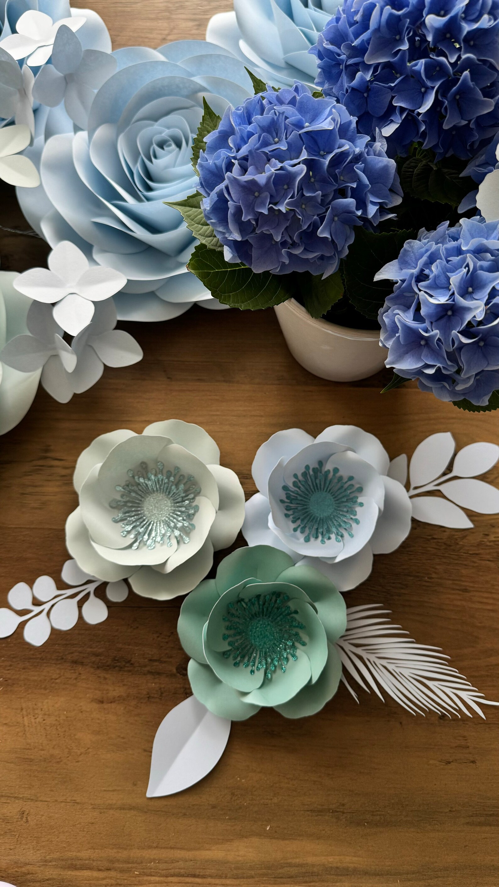 Paperflower Template, Small Flowers for DIY Projects,svg Cut File ...