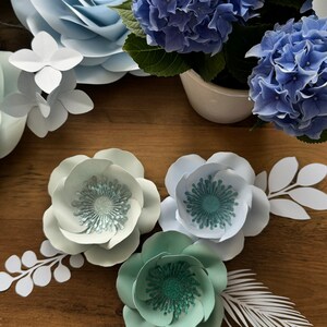 Paperflower Template, Small Flowers for DIY Projects,svg Cut File ...