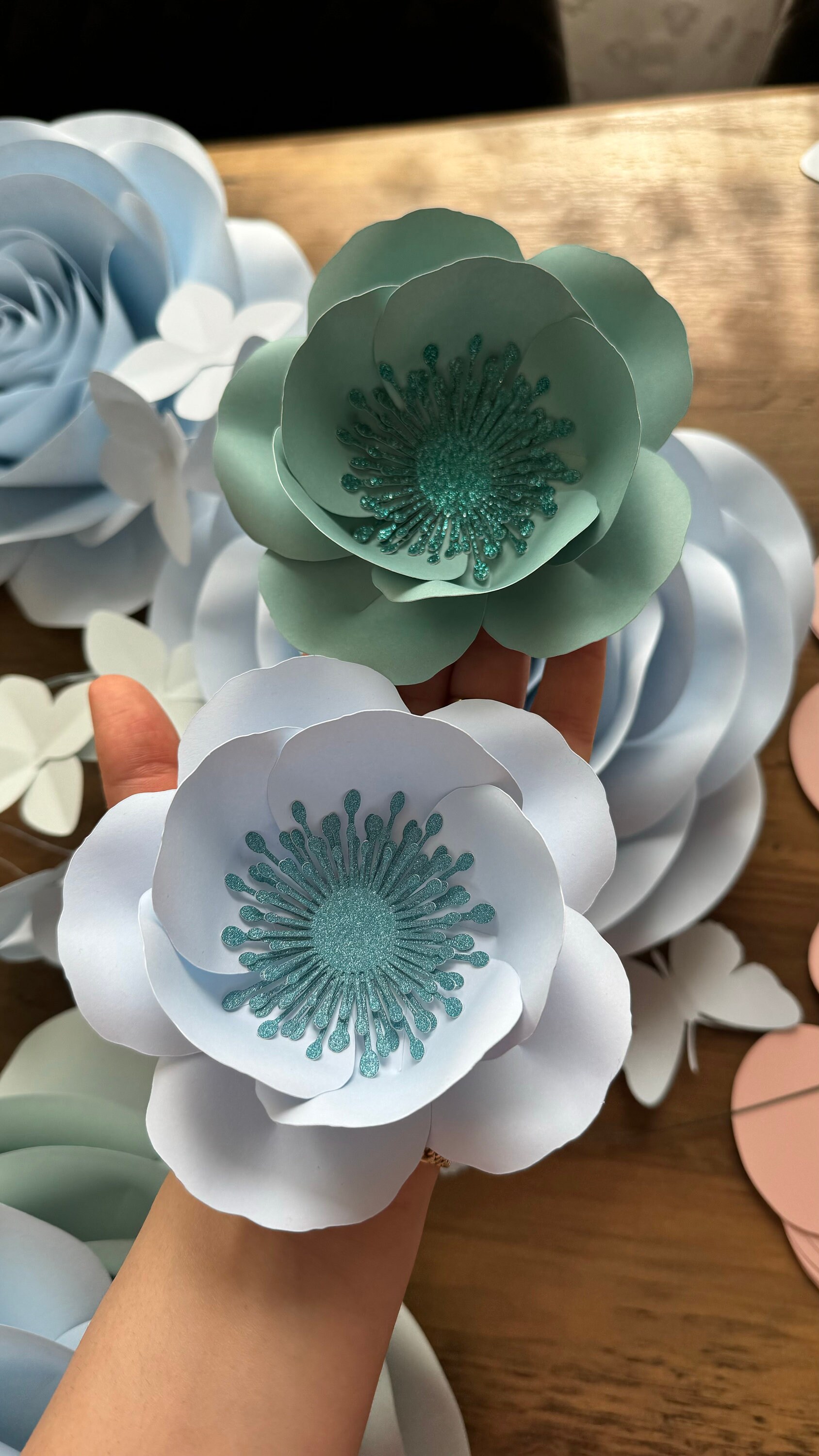 Paperflower Template, Small Flowers for DIY Projects,svg Cut File ...