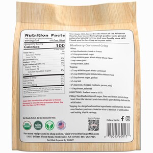 Organic White Cornmeal, 48 Oz. Bag (2-pack) - Etsy