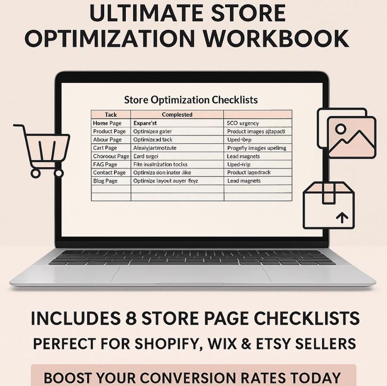 Ultimate Store Optimization Workbook – E-commerce Website Checklist for Shopify & Online Stores ...