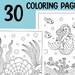 KIDS OCEAN COLORING Pages - Instant Download - 30 Pages - Activities ...