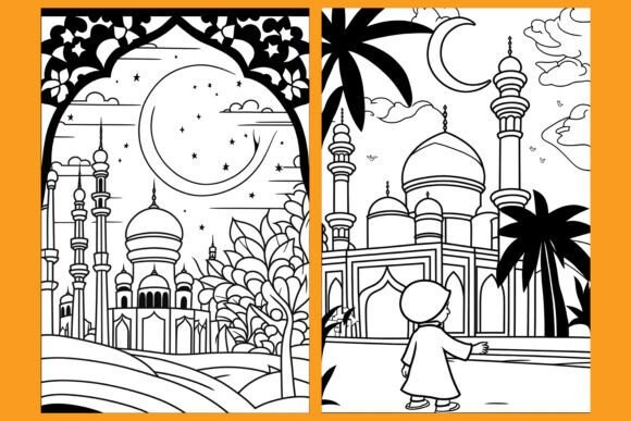 RAMADAN COLORING BOOK Kids Adults - Instant Download - 50 Pages ...