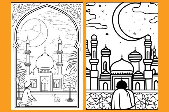 RAMADAN COLORING BOOK Kids Adults - Instant Download - 50 Pages ...