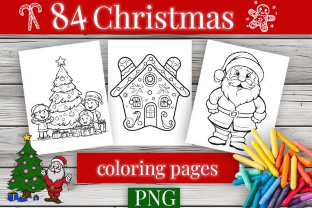 CHRISTMAS COLORING BOOK- Instant Download - 84 Pages - Activities - Pdf ...