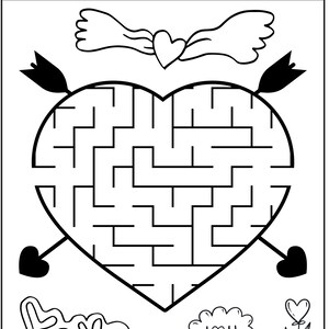 Valentine's Day - Instant Download - Activities - Pages - Mazes ...