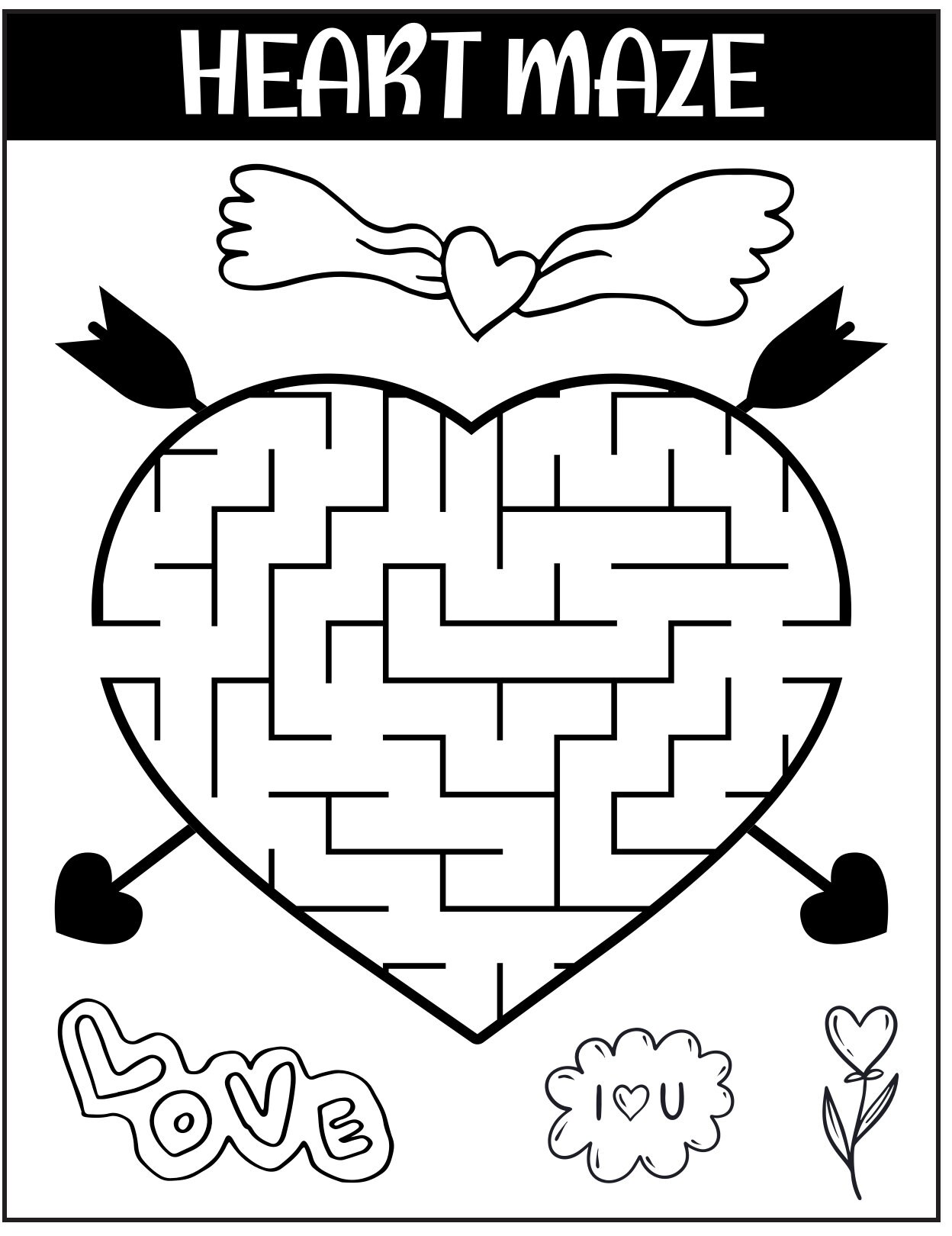 Valentine's Day - Instant Download - Activities - Pages - Mazes ...