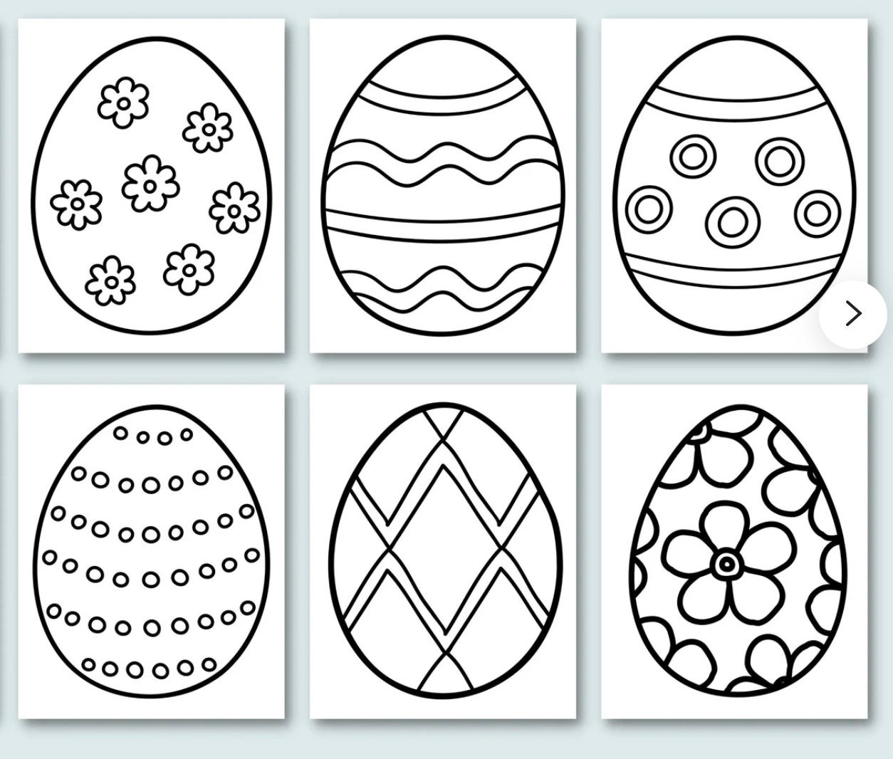 Kids EASTER EGG COLORINGBOOK- Instant Download - 50 Pages - Activities ...