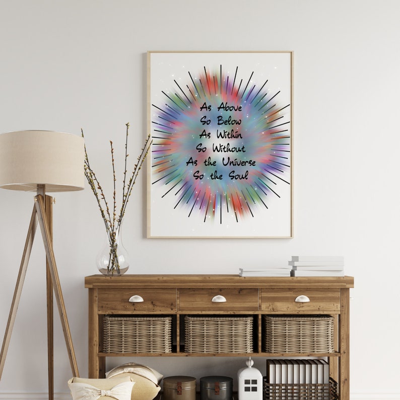 Witch Art Print - as Above, so Below, as Within, so Without, as the ...