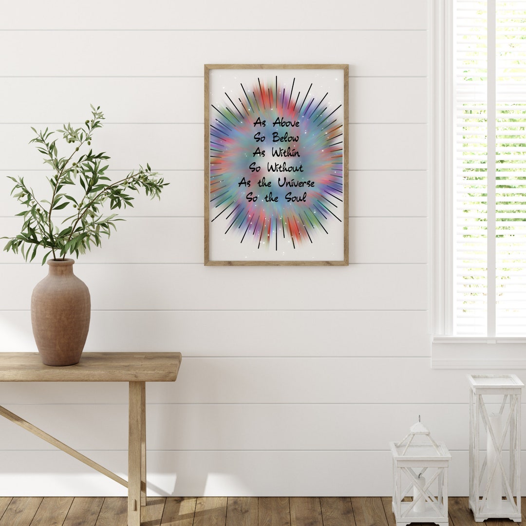 Witch Art Print - as Above, so Below, as Within, so Without, as the ...