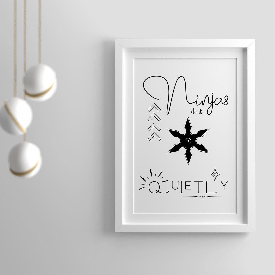 DND Character Class Ninjas Wall Art Digital Art Print - Etsy