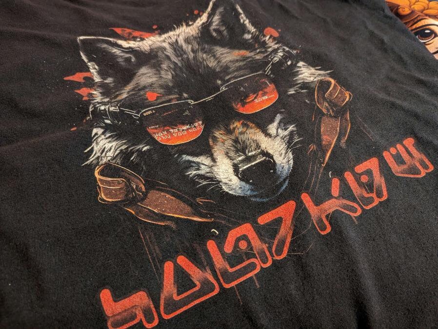 Courage Furry Cyber Wolf Sci-fi T-shirt - Etsy